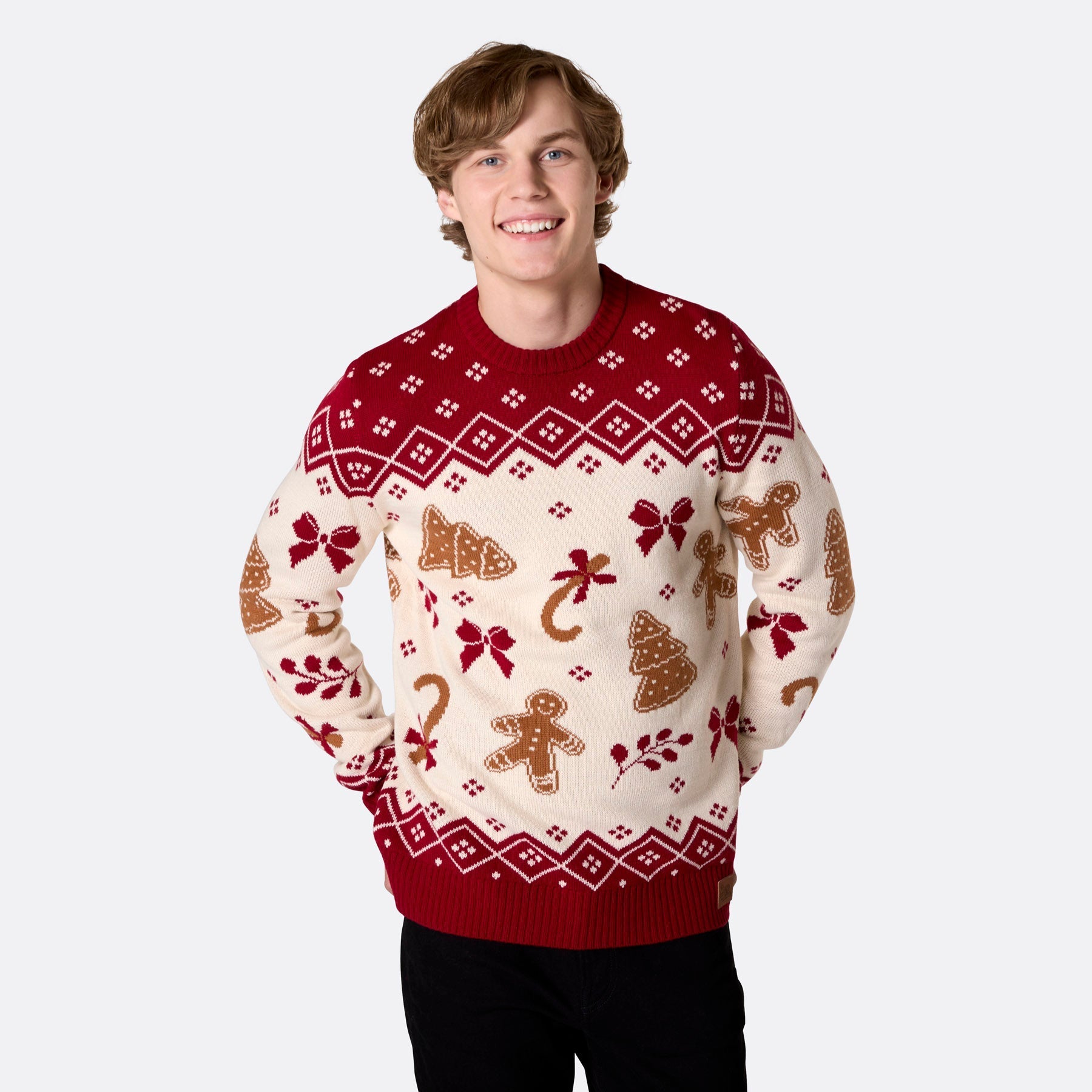 Men's Gingerbread Christmas Jumper – SillySanta.uk