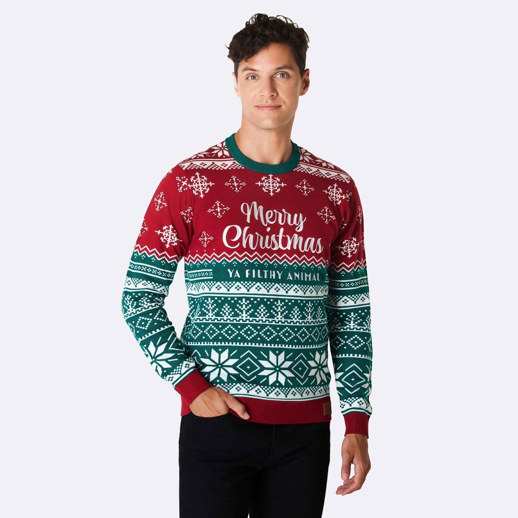 Men's Filthy Animal Christmas Jumper – Festive Pick – SillySanta.uk