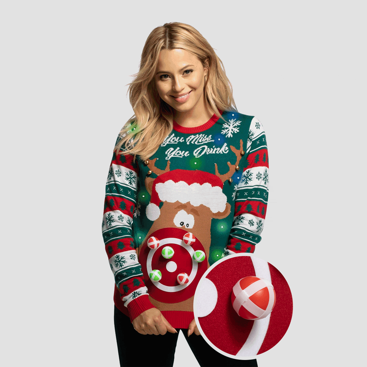 Womens Funny Christmas Jumpers – Game On – SillySanta.uk